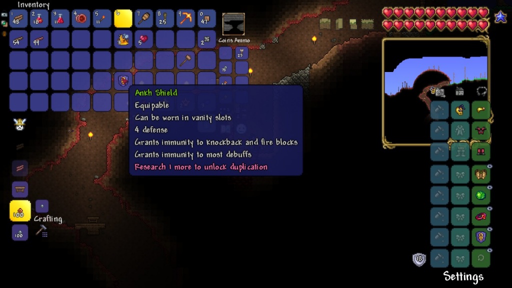 Terraria: How To Craft The Ankh Shield? - eXputer.com
