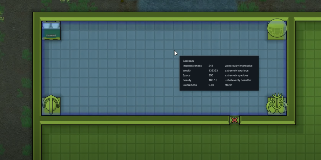 Rimworld Best Bedroom Size Guide - eXputer.com