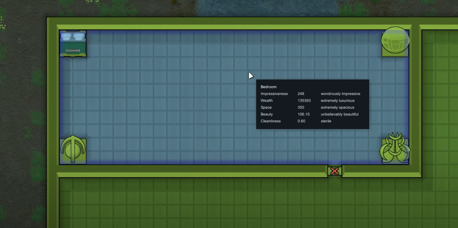 Rimworld Best Bedroom Size Guide - eXputer.com