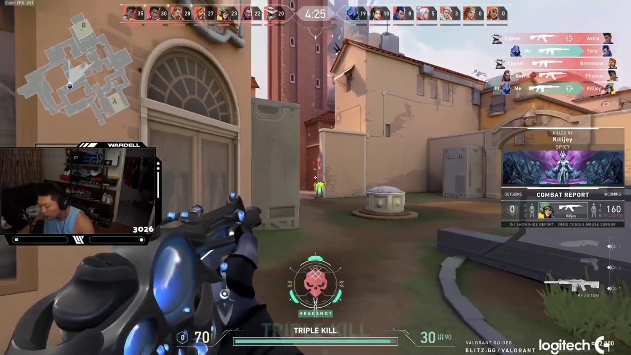 Wardell Valorant Settings [Crosshair, Mouse, & Keybind] - eXputer.com