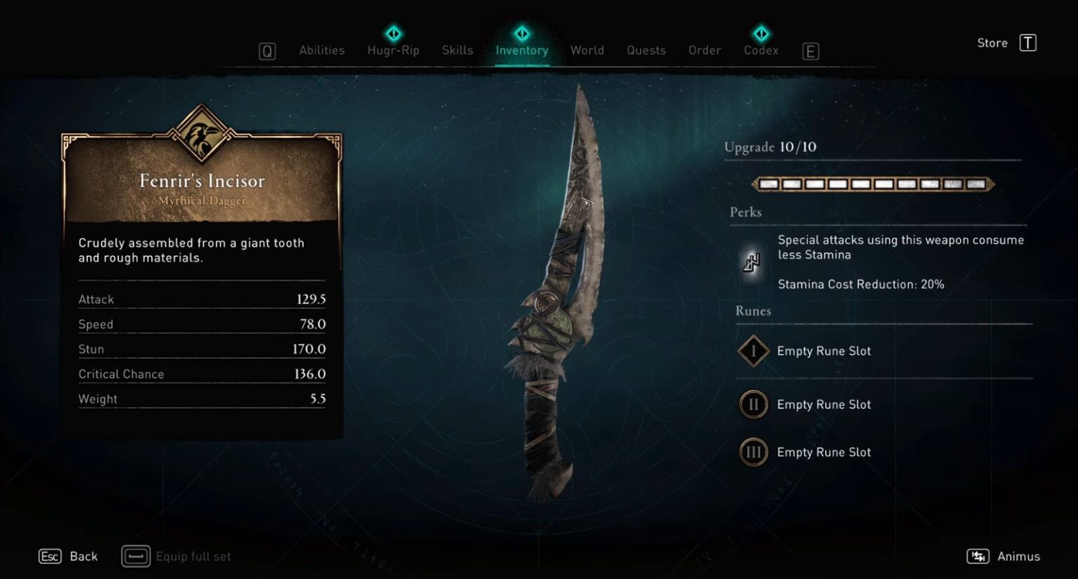 AC Valhalla Fenrir's Incisor Location, Stats and Perk - eXputer.com