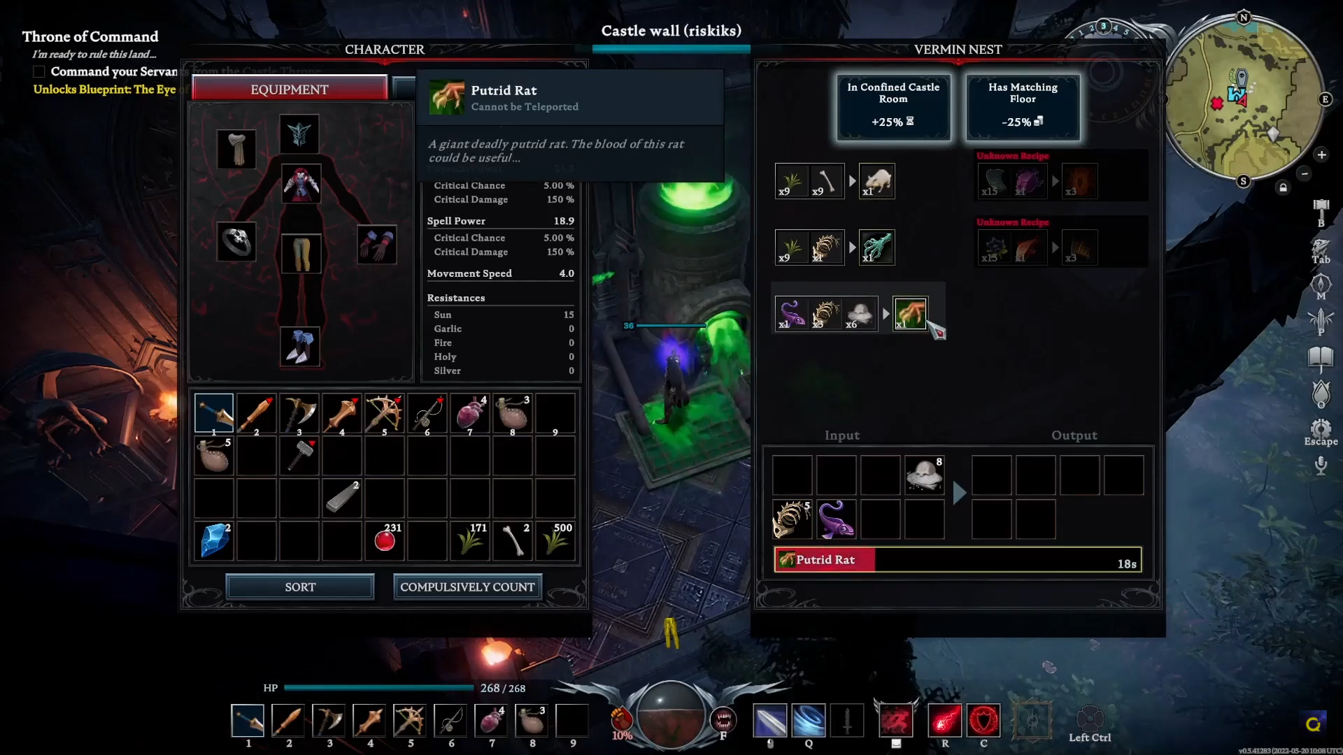 V Rising Putrid Rat: Location & Boss Fight - eXputer.com