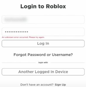 Roblox An Unknown Error Occurred Login [FIXED] - eXputer.com