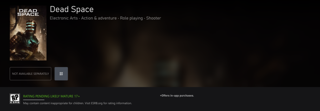 Dead Space Remake Listed On The Xbox Store - eXputer.com