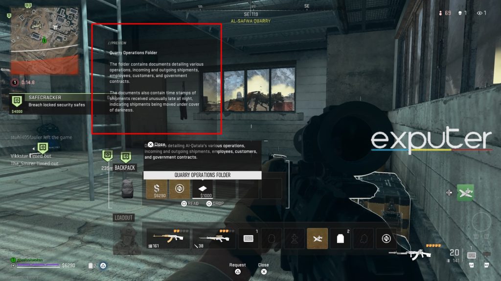 Warzone 2: Quarry's Operations Folder Guide + Location - eXputer.com