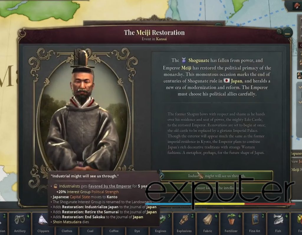 Victoria 3 Meiji Restoration Event [How To Complete] - eXputer.com