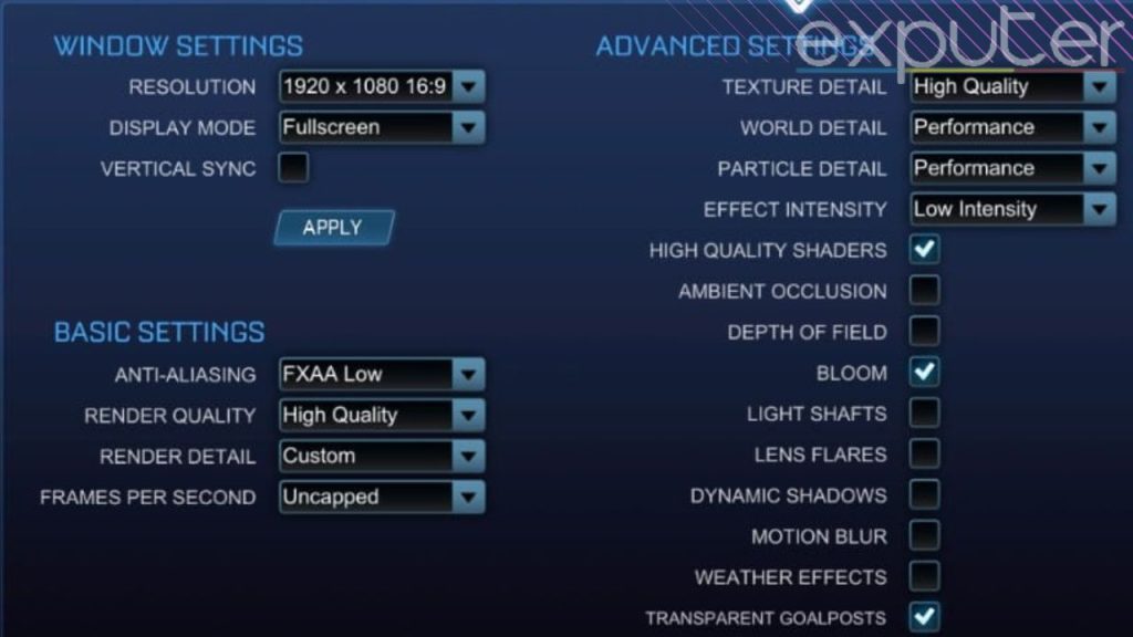 BEST Rocket League Settings [Camera, Controls, Video & More] - eXputer.com
