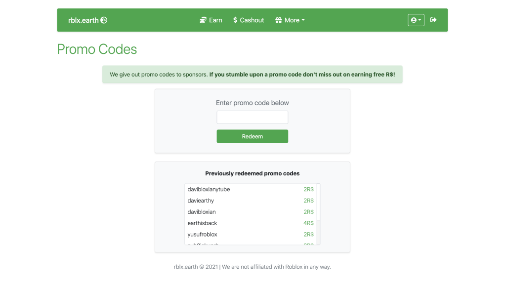 Rblx.Earth Promo Codes [September 2024] - eXputer.com