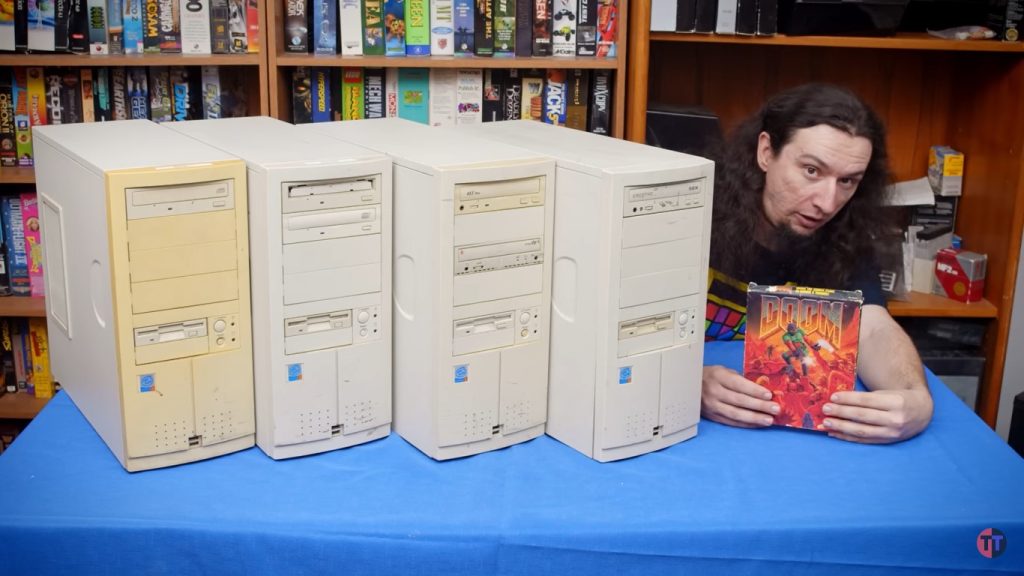 YouTuber Tech Tangent Runs Epic Quadruple Dose Of Doom Across 4 DOS PCs ...