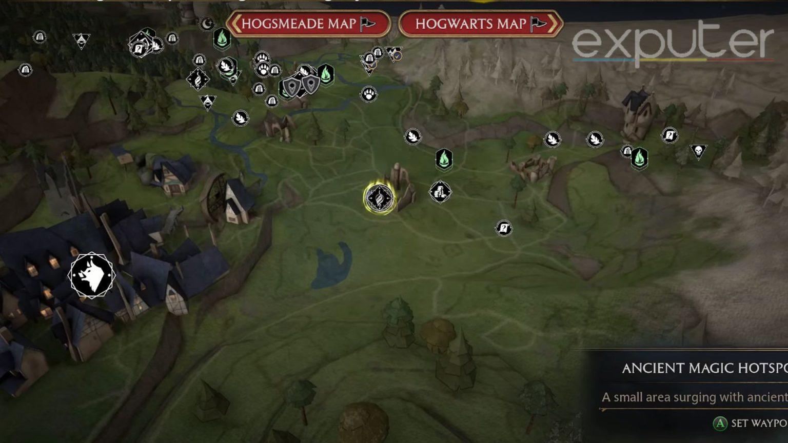 Hogwarts Legacy: Ancient Magic Hotspot Locations - eXputer.com