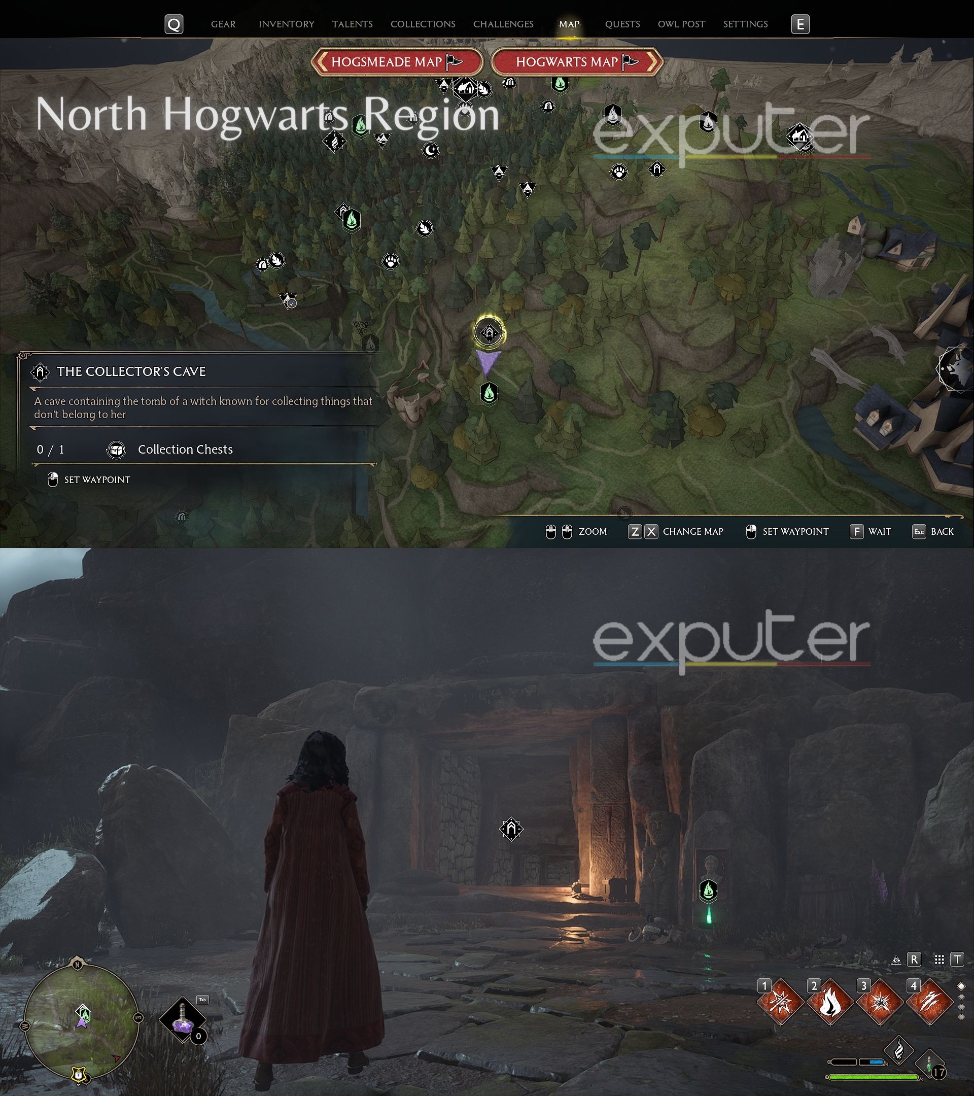 Hogwarts Legacy: All Cairn Dungeons Locations - eXputer.com