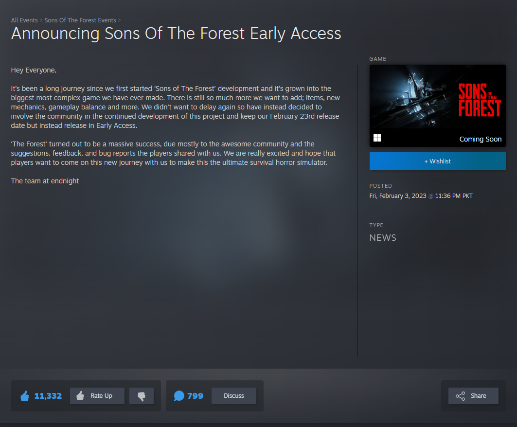 Is Sons of the Forest Coming To PC? - eXputer.com