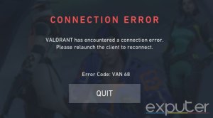 FIXED: Valorant Error Code Van 68 [All Solutions] - eXputer.com