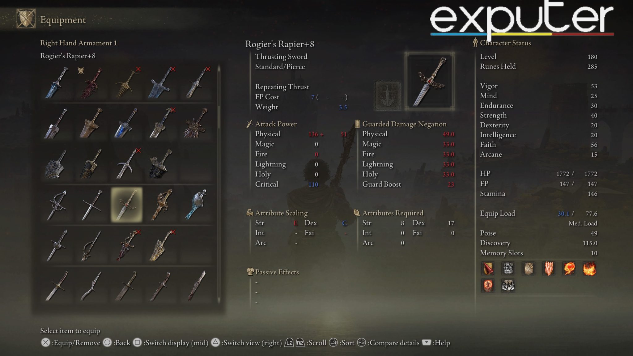 Elden Ring: Best Rapiers [750+ Hours Experience] - eXputer.com