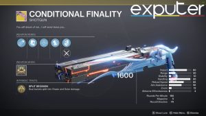Destiny 2 Conditional Finality [How To Get, Catalyst & Rate]