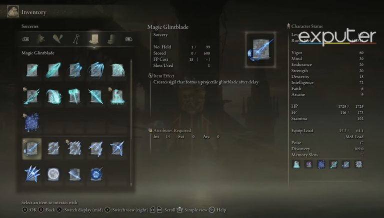 Elden Ring Magic Glintblade Spell: Location & Build - eXputer.com