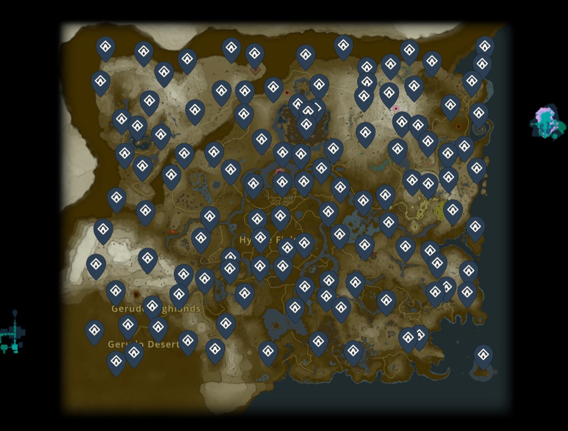All 152 Shrine Locations In Tears of the Kingdom - eXputer.com