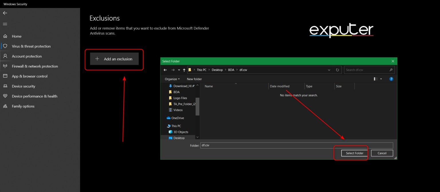 How To Whitelist Game Directory In Antivirus/Defender - eXputer.com
