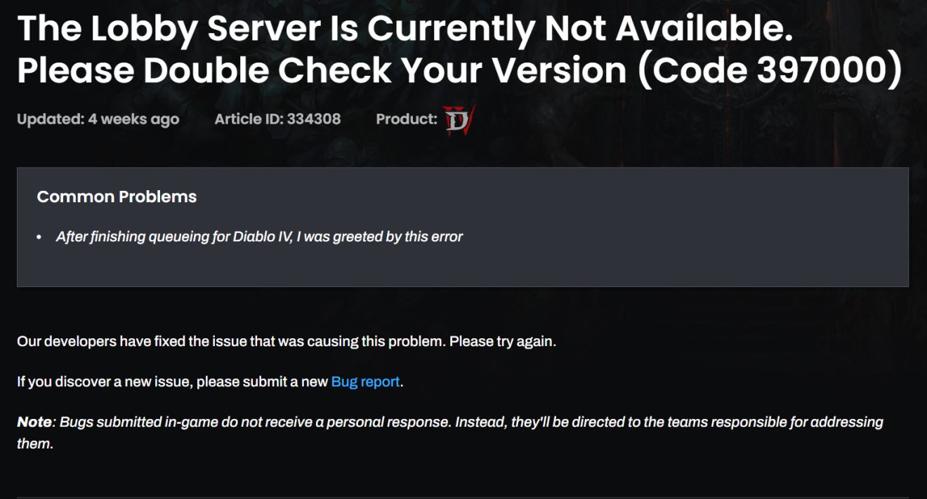 8 Ways To Fix Diablo 4 Code 397000 - eXputer.com