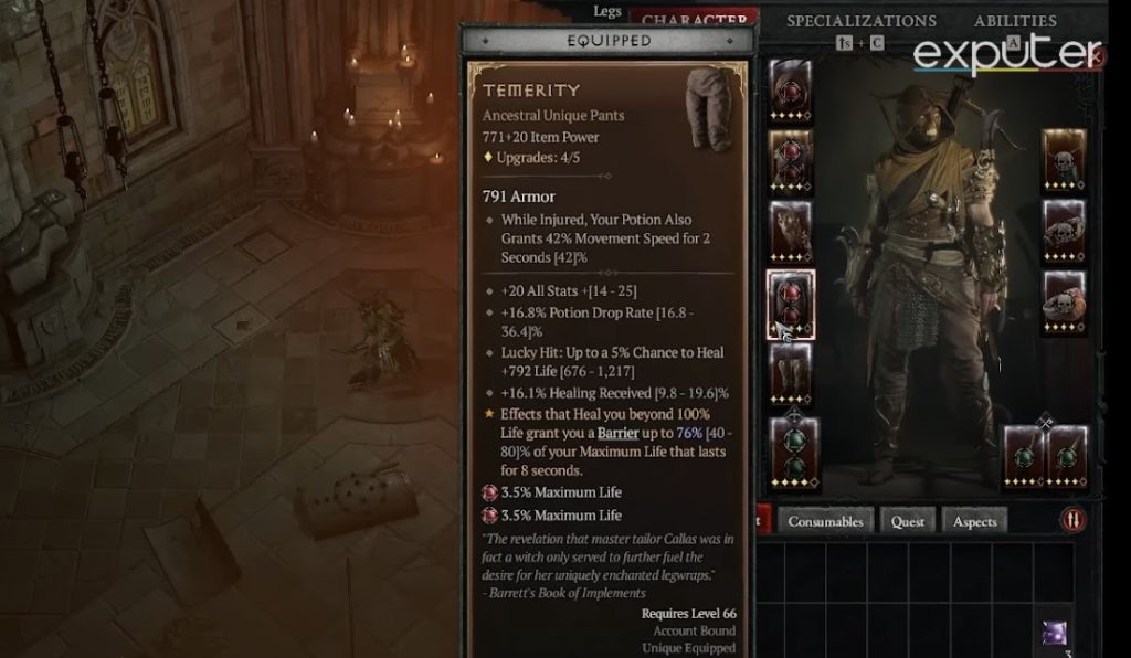 Diablo 4: How To Get The Temerity Pants - eXputer.com