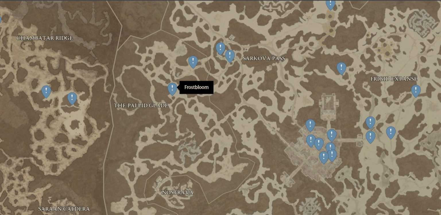 Diablo 4 Fractured Peaks: All Side Quest Locations - eXputer.com
