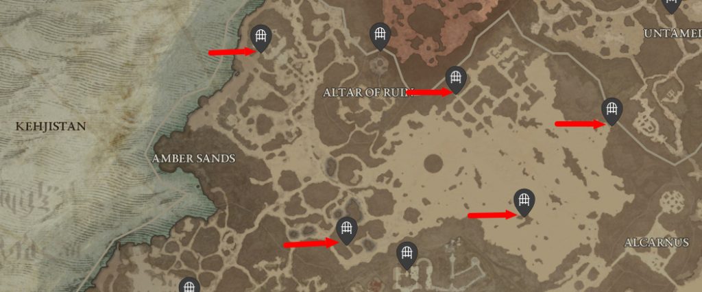 Diablo 4: All 115 Dungeons [Location & Aspects] - eXputer.com