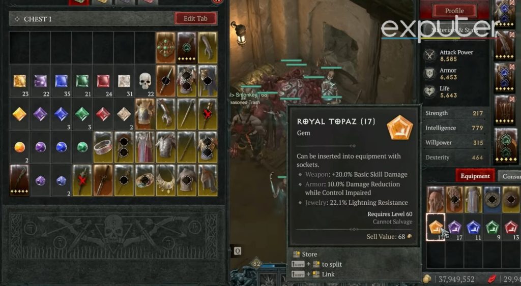 Diablo 4: Best Gem For Weapons & How To Get Them