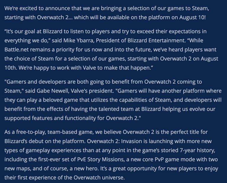 Blizzard Is Bringing Its Games To Steam - eXputer.com