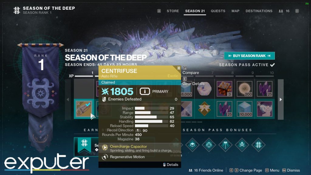 Destiny 2 Centrifuse [Stats, Catalyst, & Build] - eXputer.com