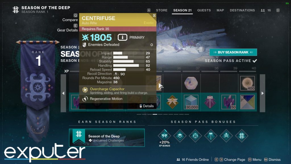 Destiny 2 Centrifuse [Stats, Catalyst, & Build] - eXputer.com
