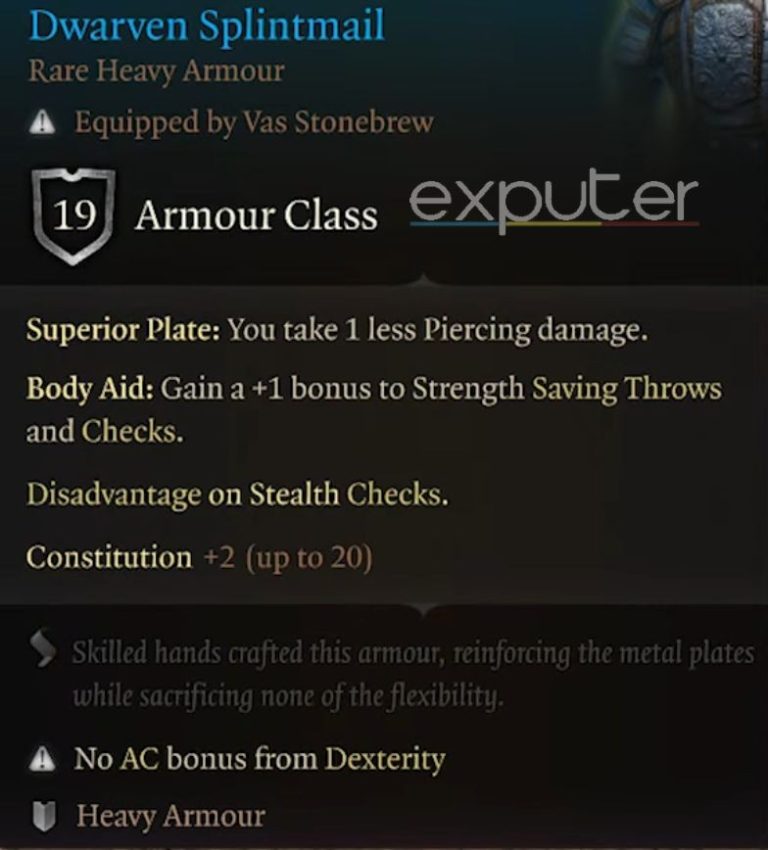 BG3: 8 BEST Heavy Armor [Expert's Opinion] - eXputer.com