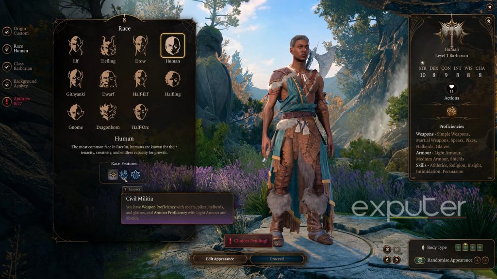 BG3: Best Race And Ability Points For Bard - eXputer.com