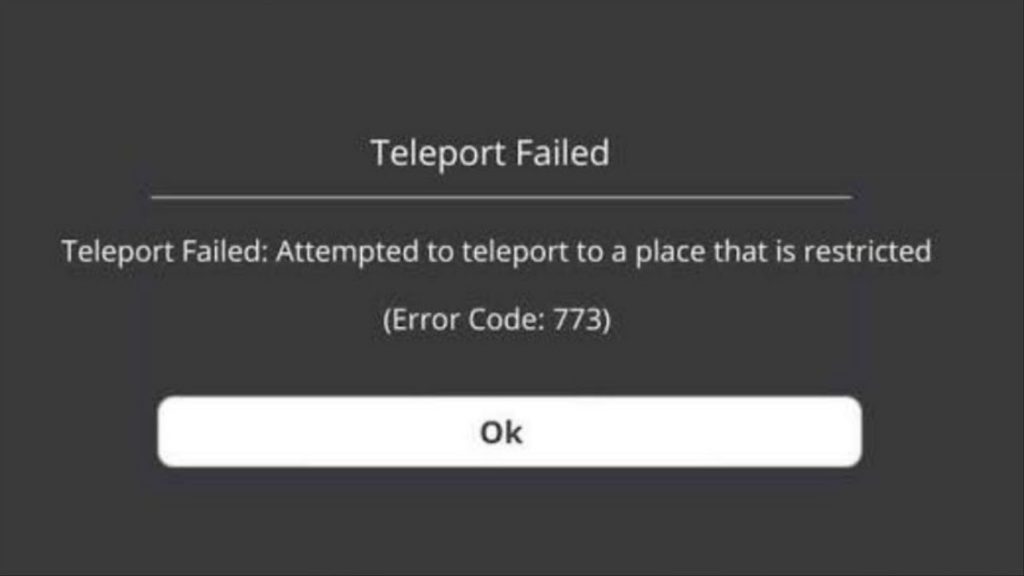ROBLOX: How To Fix Error Code 773? [Quick Fixes] - eXputer.com