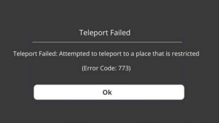 ROBLOX: How To Fix Error Code 773? [Quick Fixes] - eXputer.com