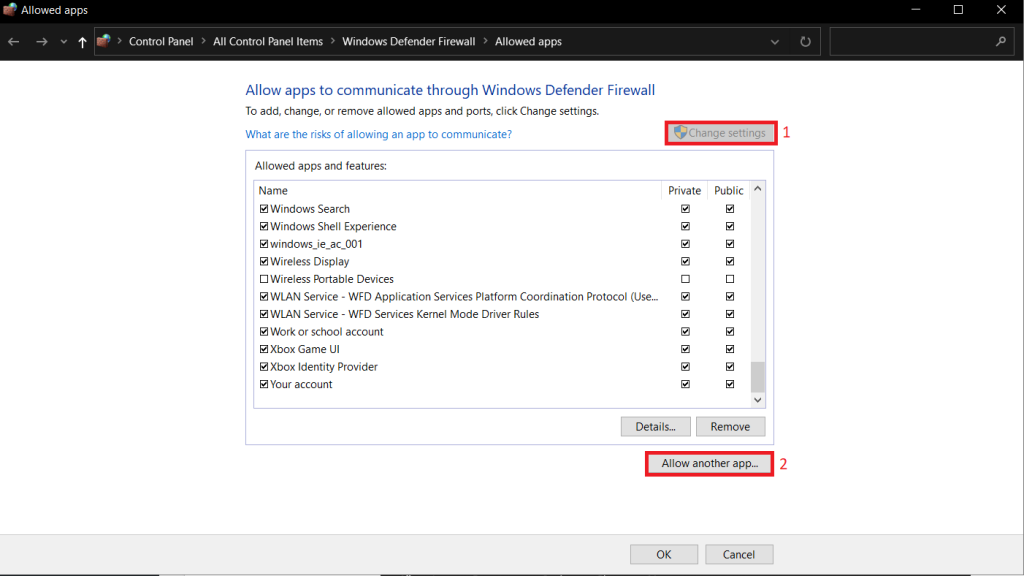 How To Allow Application Access Through Firewall - eXputer.com