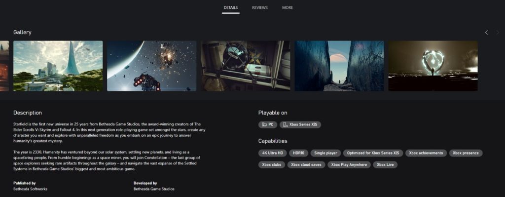 Starfield Features Cross-Save Support; "Xbox Play Anywhere" Tag Spotted ...