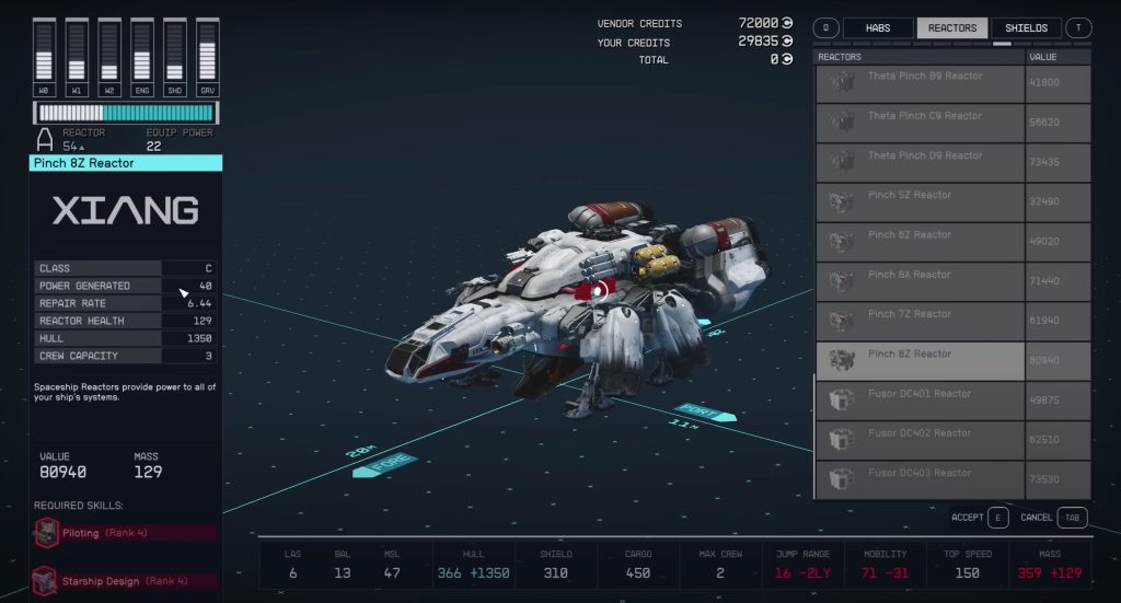 Starfield BEST Reactors [Battle-Tested 230 Hours] - eXputer.com