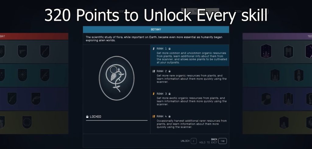 Starfield: All Skill Tree Guide [Ranks & Effects] - eXputer.com