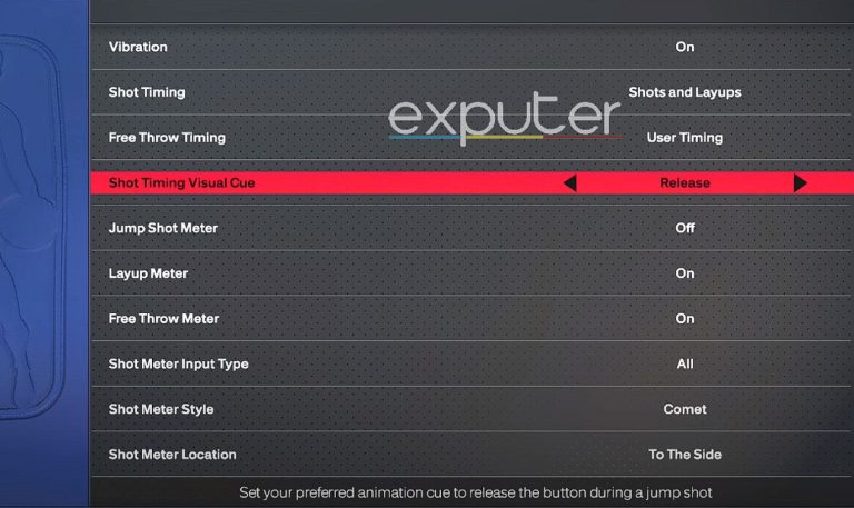 NBA 2K24: Shot Timing Visual Cue [All Options Explained] - eXputer.com