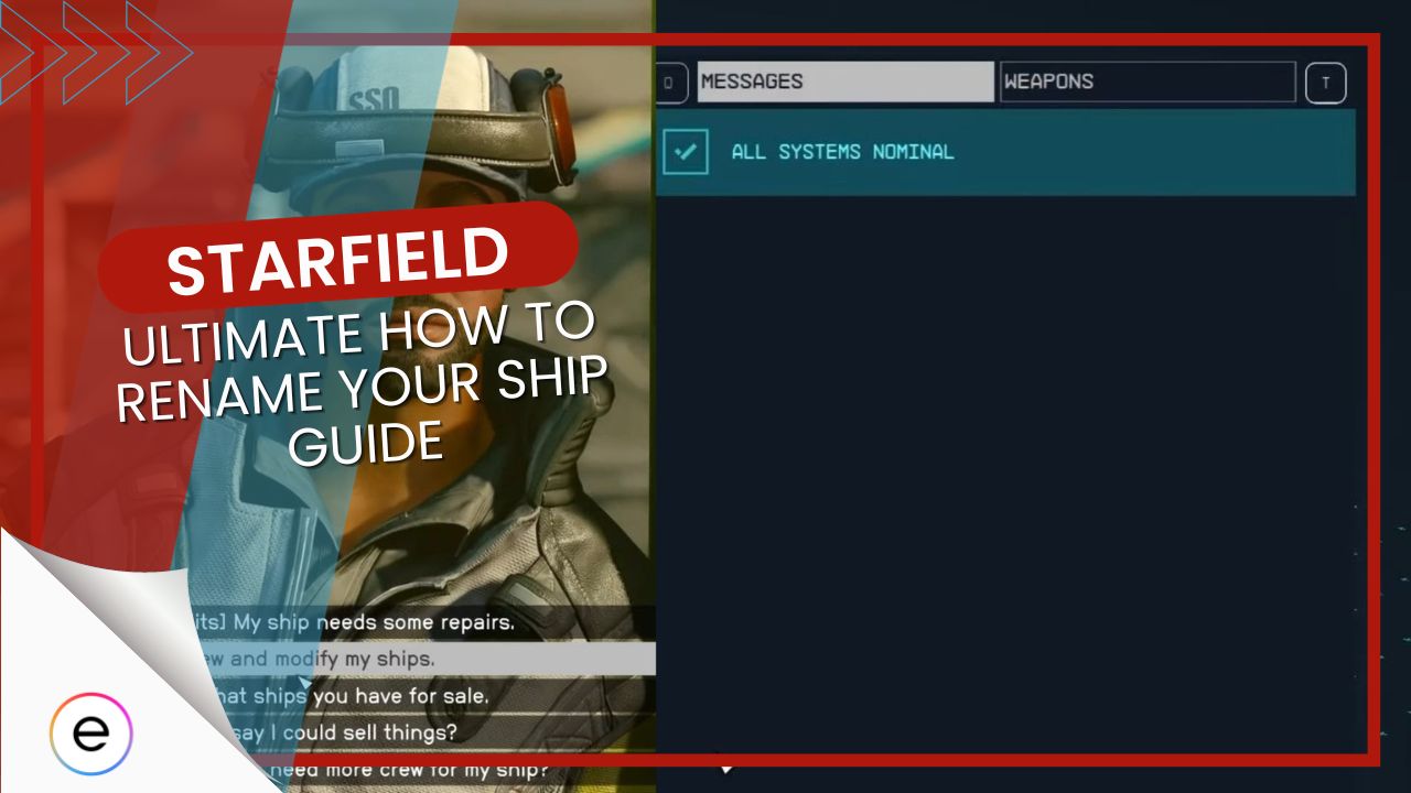 Starfield: How To Rename Your Ship - eXputer.com Starfield: How To Rename Your Ship - eXputer.com