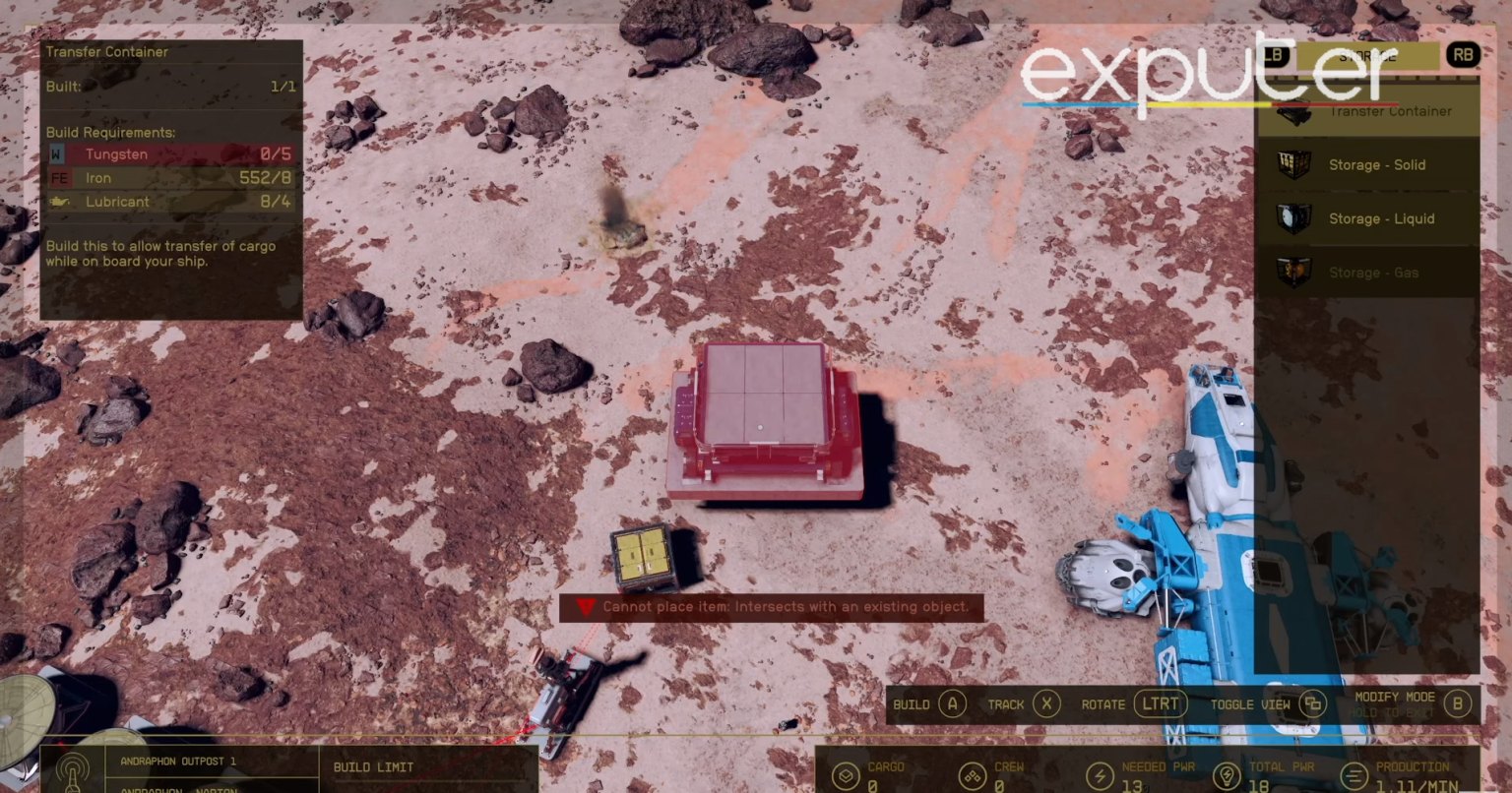 How To Set Up A Transfer Container In Starfield - eXputer.com