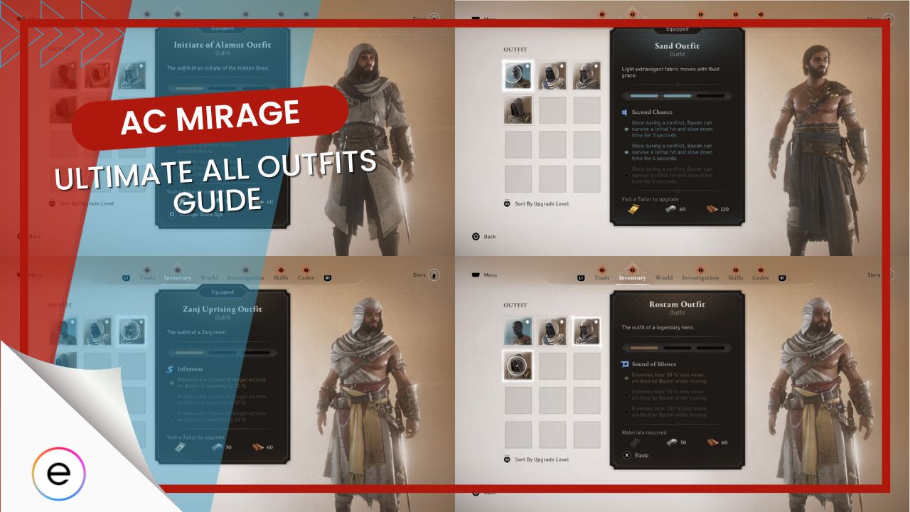 AC Mirage: All Outfits And How To Get Them - eXputer.com