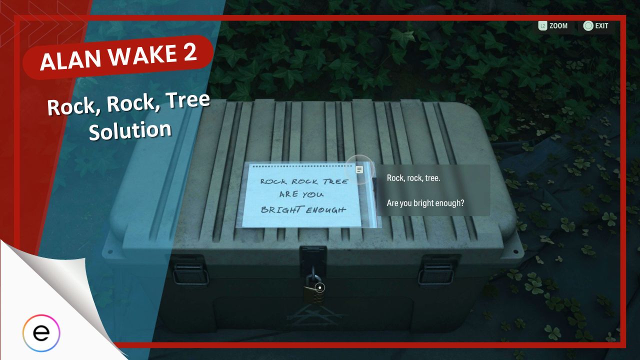 Alan Wake 2: Rock Rock Tree Puzzle Code [Full Solution] - eXputer.com