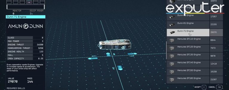 Starfield: 8 BEST Engines [All Compared] - eXputer.com