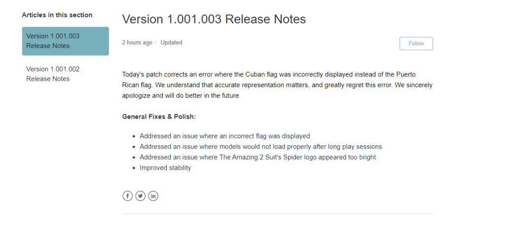 Marvel's Spider-Man 2's New Patch Resolves The Cuban Flag Misstep
