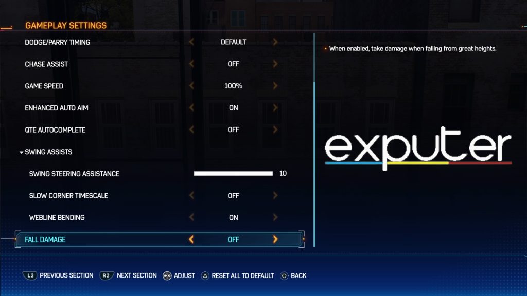 The BEST Swinging Settings In Spider-Man 2 - eXputer.com
