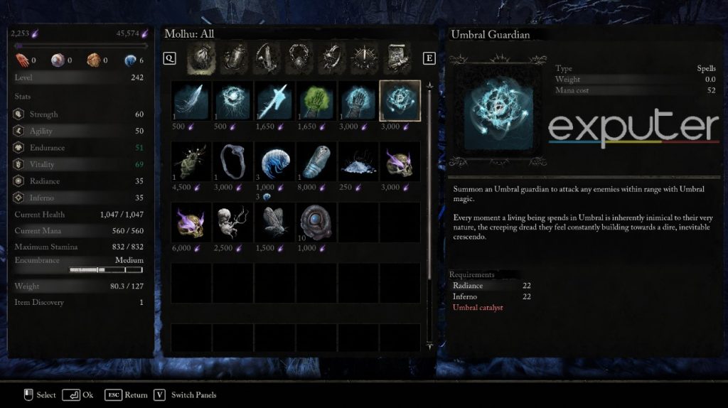 Lords of the Fallen: Best Umbral Spells [Stats + Uses] - eXputer.com
