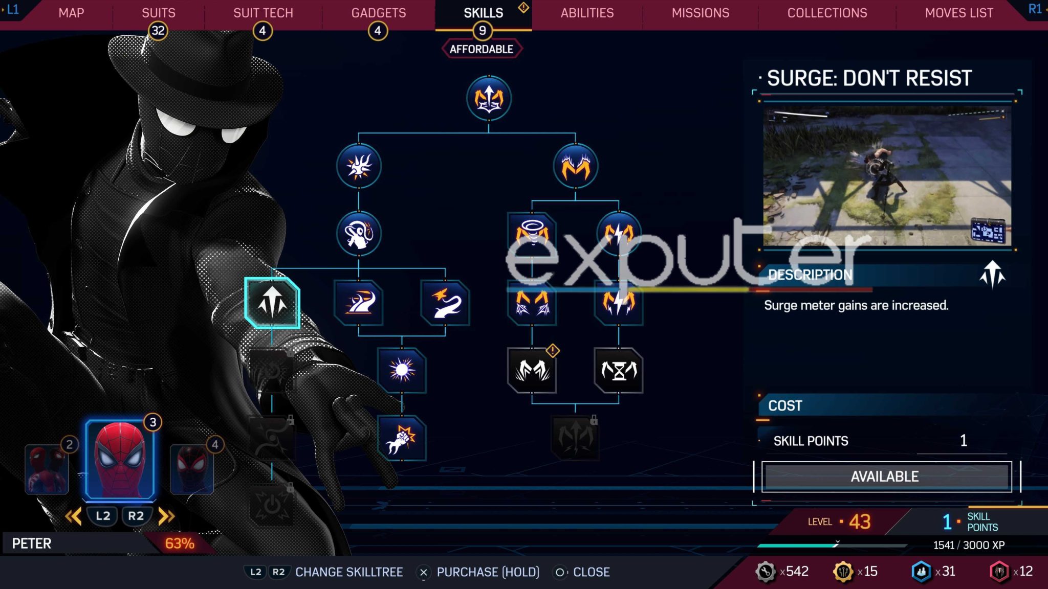 Spider-Man 2 Black Symbiote Suit [How To Get & Abilities] - eXputer.com