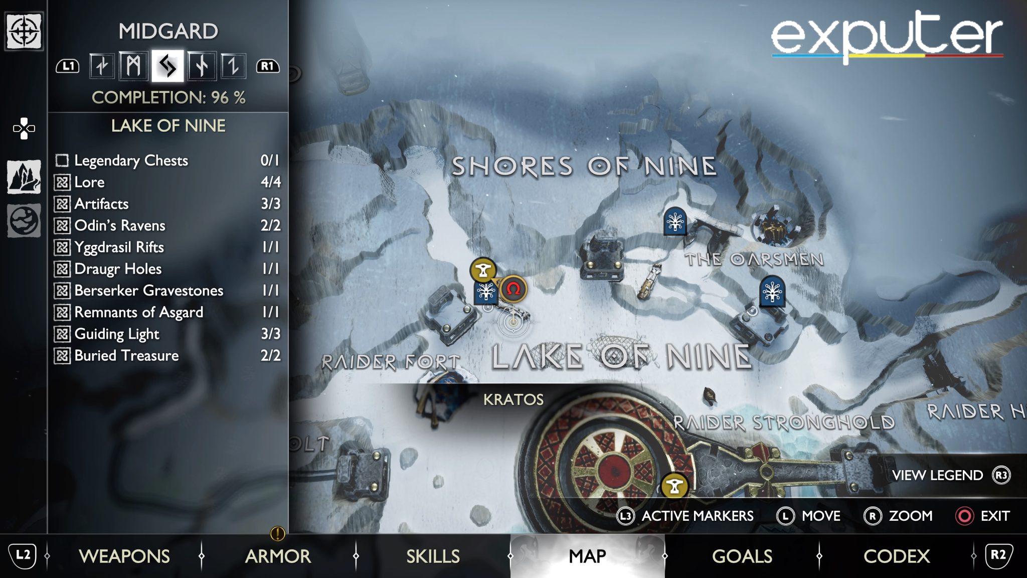 GOW Ragnarok: All Lake Of Nine Collectibles [100% Completion]