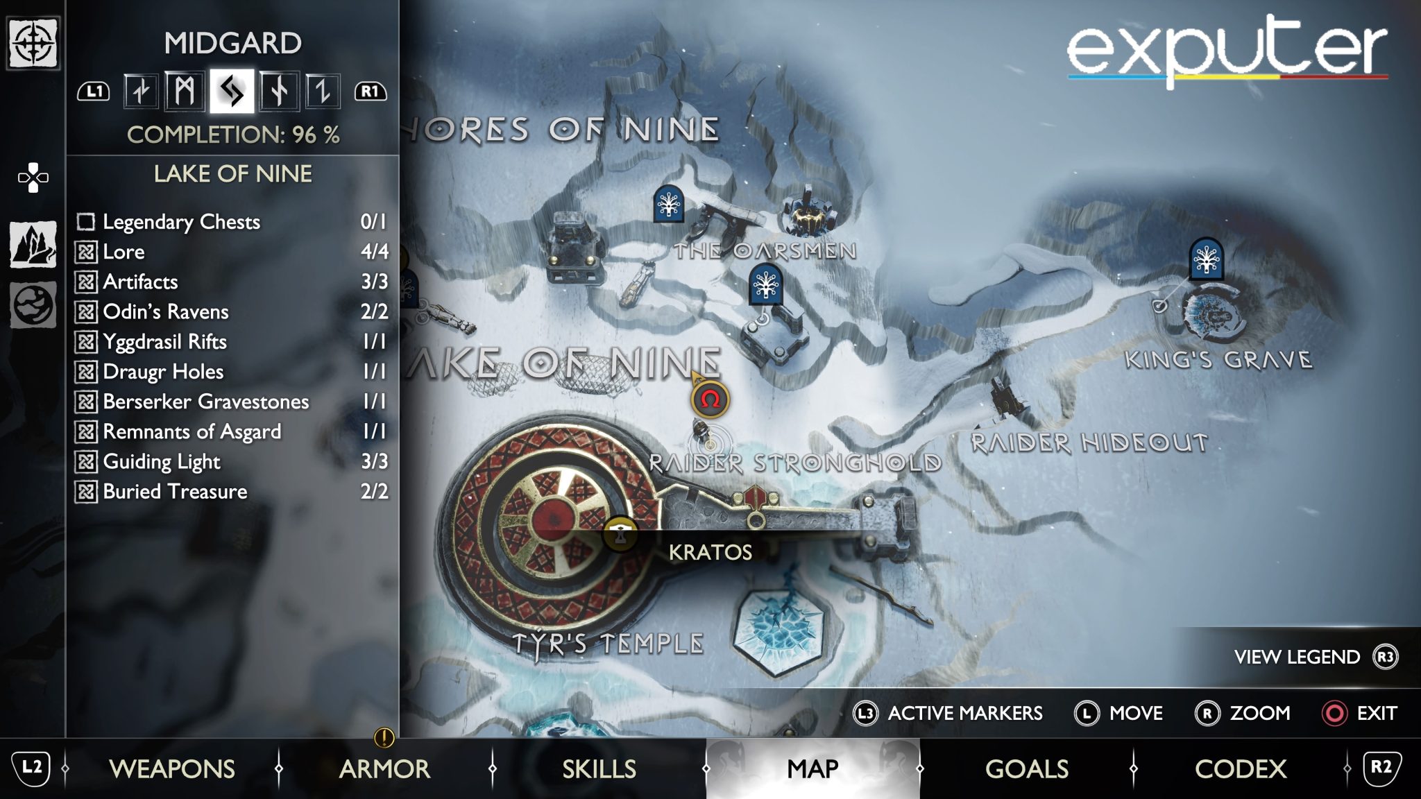 GOW Ragnarok: All Lake Of Nine Collectibles [100% Completion]